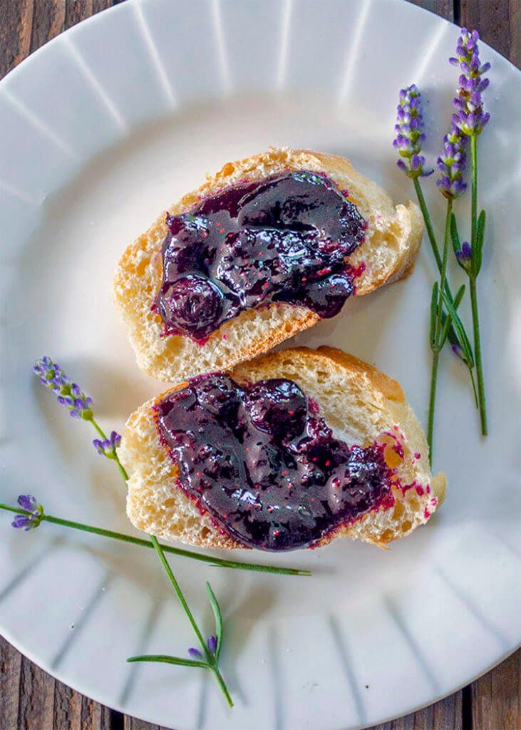 Blueberry & Lavender Jam Recipe • Lovely Greens