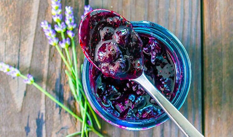 Blueberry & Lavender Jam Recipe • Lovely Greens