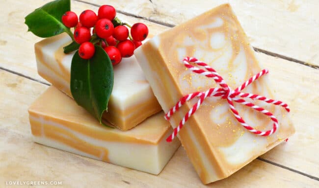 How to Make Christmas Soap that looks like Fudge