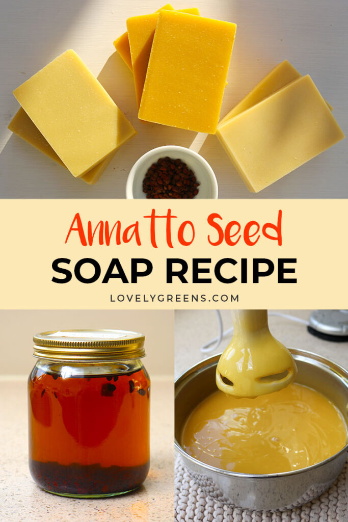 How to Make Annatto Soap (Naturally Yellow to Orange) • Lovely Greens