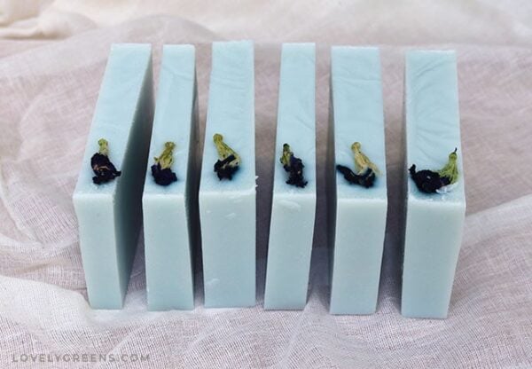 Butterfly Pea Flower Soap Recipe • Lovely Greens