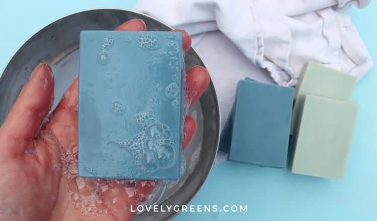 Indigo Soap Recipe for Natural Blue Soap • Lovely Greens